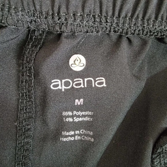 Apana | Pants & Jumpsuits | Apana Womens Medium Yoga Wide Leg Athletic Pants Athleisure Black ...